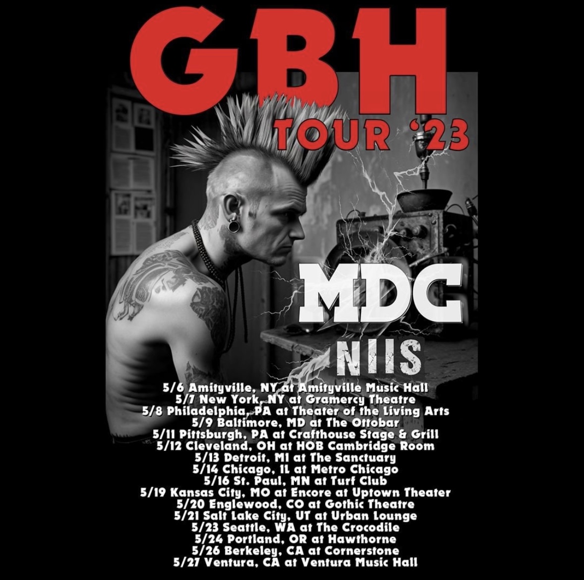 MDC / GBH tour! - MDC-Punk.com