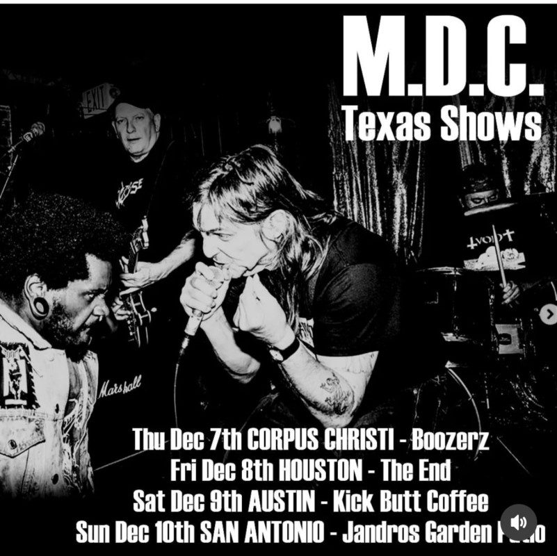 MDC Texas shows - MDC-Punk.com